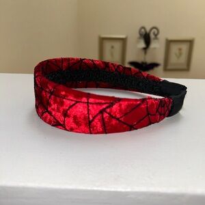 Accessories | Handmade Red Spider Web Headband Nwot | Poshmark